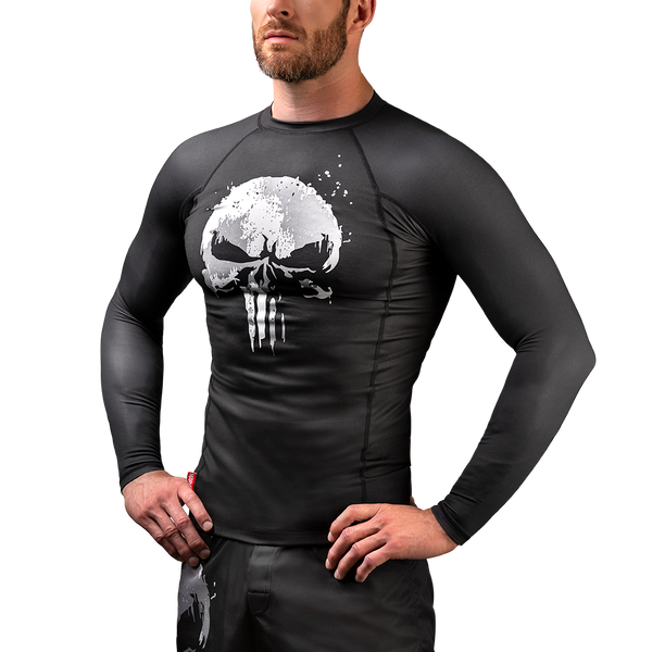 Hayabusa Marvel Long Sleeve Rash Guard Canada The Punisher Large